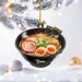 Personalized 2D Flat Ramen Noodle Ornament, Ramen Christmas Decor ...