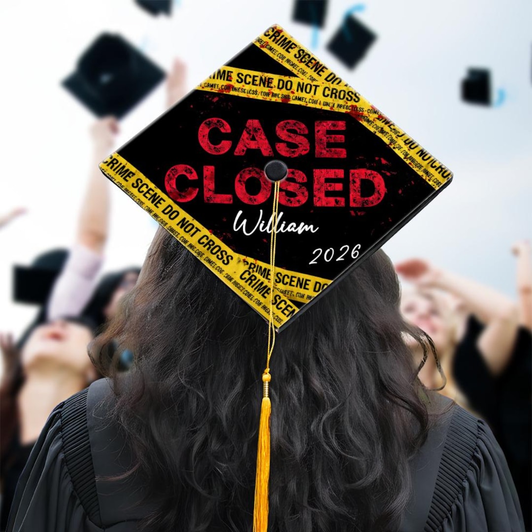 Custom Criminal Justice Graduation Cap Topper, Criminology Decor ...