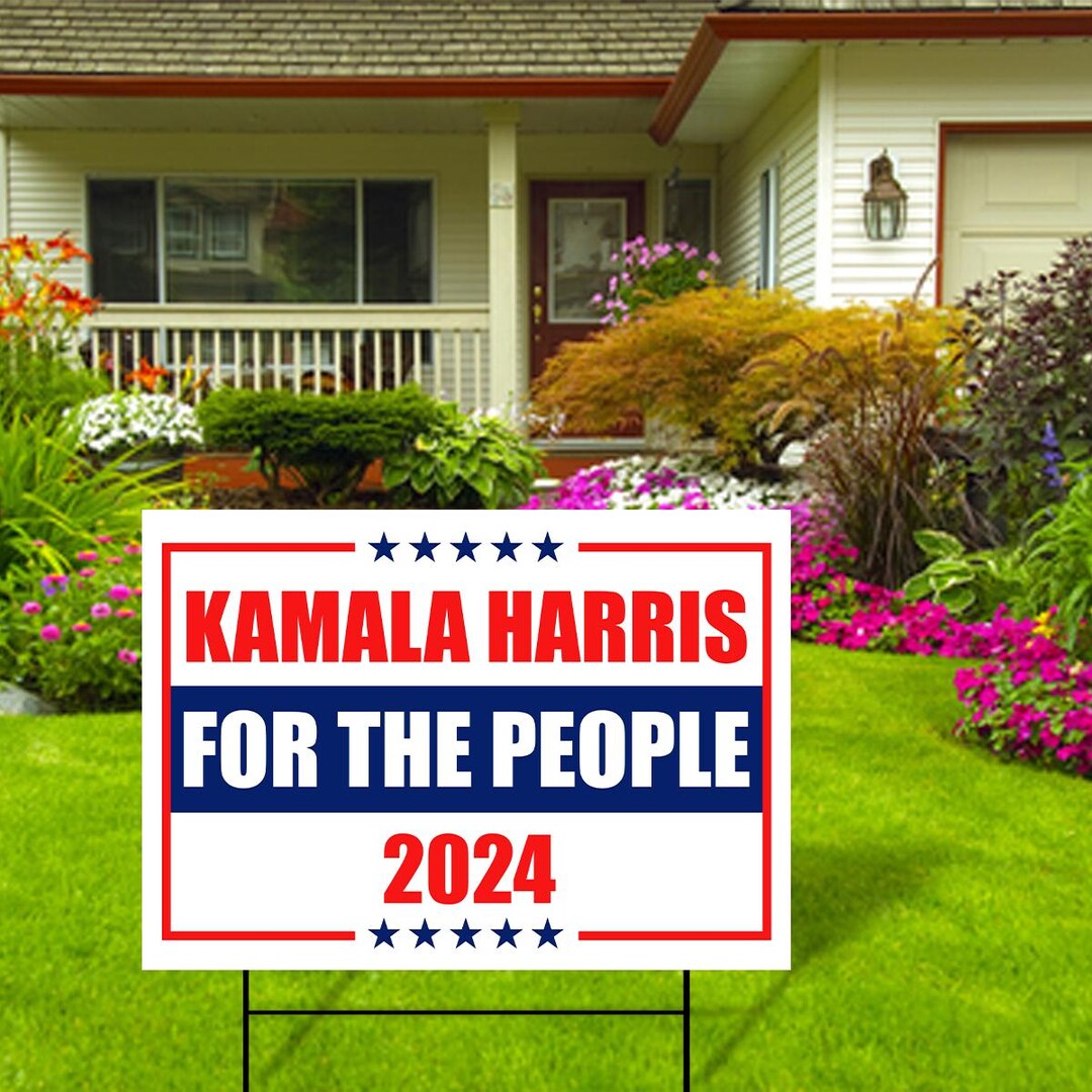 Kamala Harris 2024 Yard Sign, Kamala Harris for President Yard Sign ...
