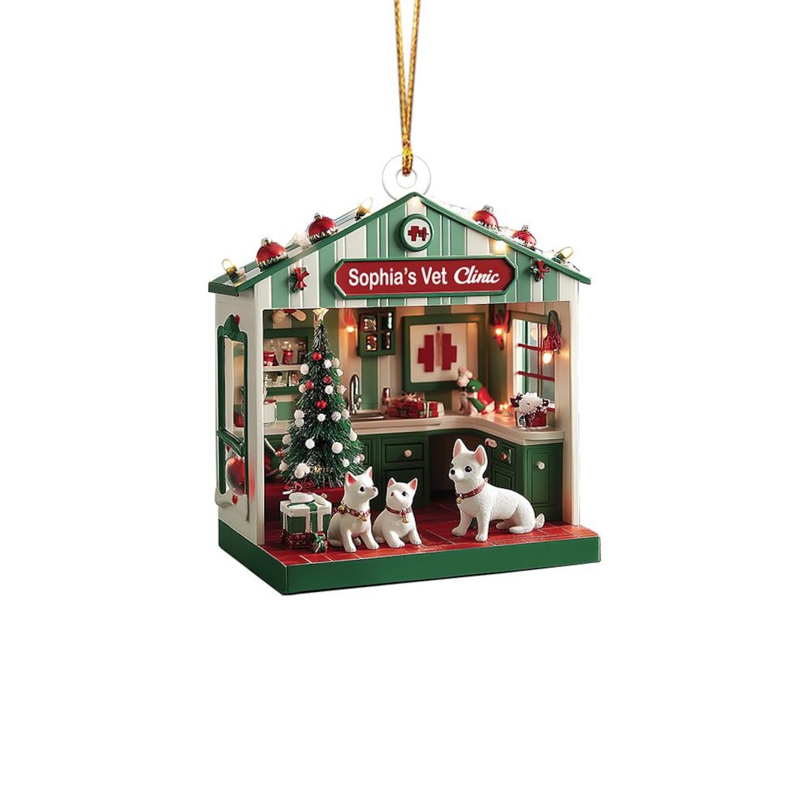 Vet Clinic Christmas Ornament Veterinary Clinic Ornament Pet Hospital ...
