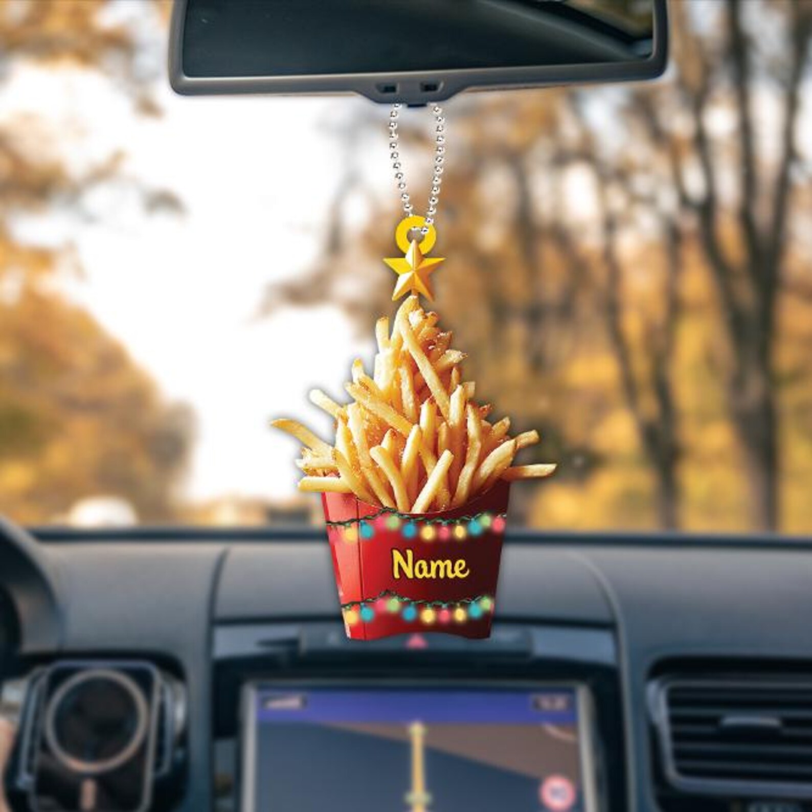 Personalized French Fries Ornament, French Fries Christmas Ornament ...