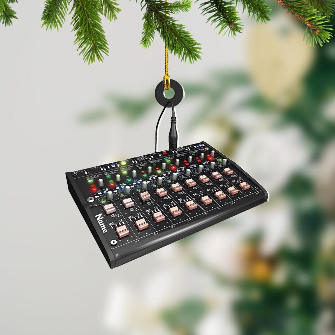 Digital Audio Mixer Christmas Ornament, Xmas Tree Decor, Loved Digital ...