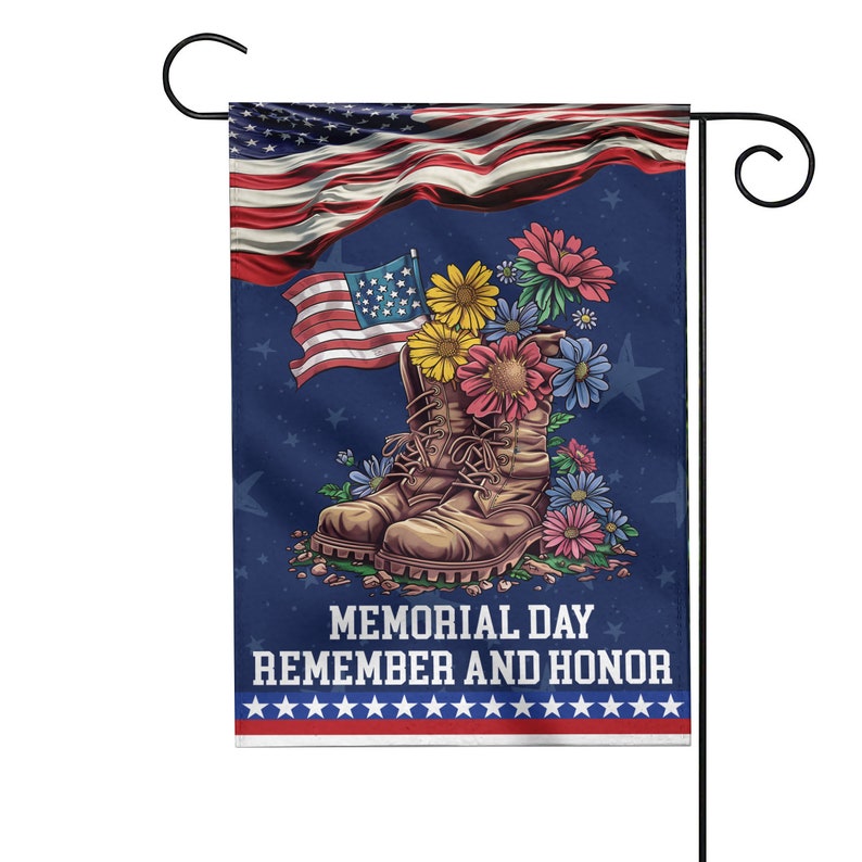 Memorial Day Double-sided Flag, Remember and Honor Flag, Celebrating ...