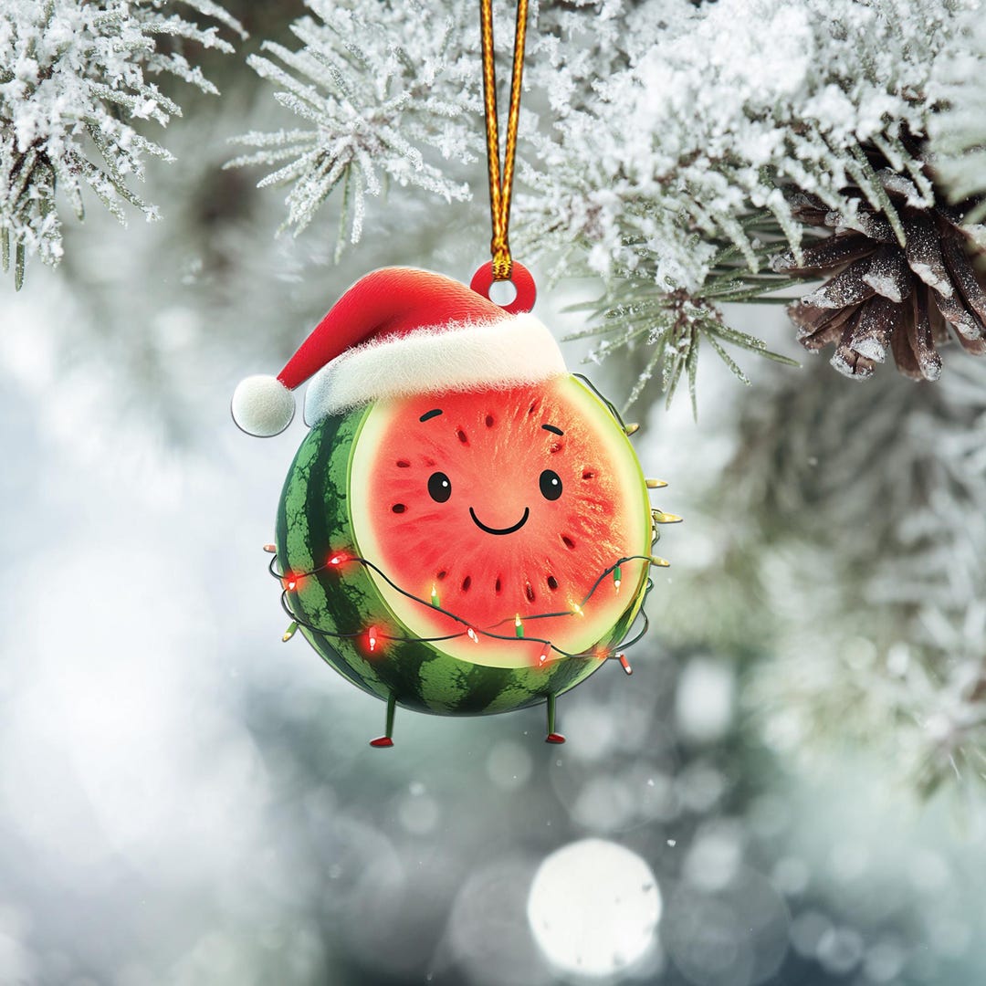 Lovely Watermelon Christmas Tree Ornament, Watermelon Car Ornament ...