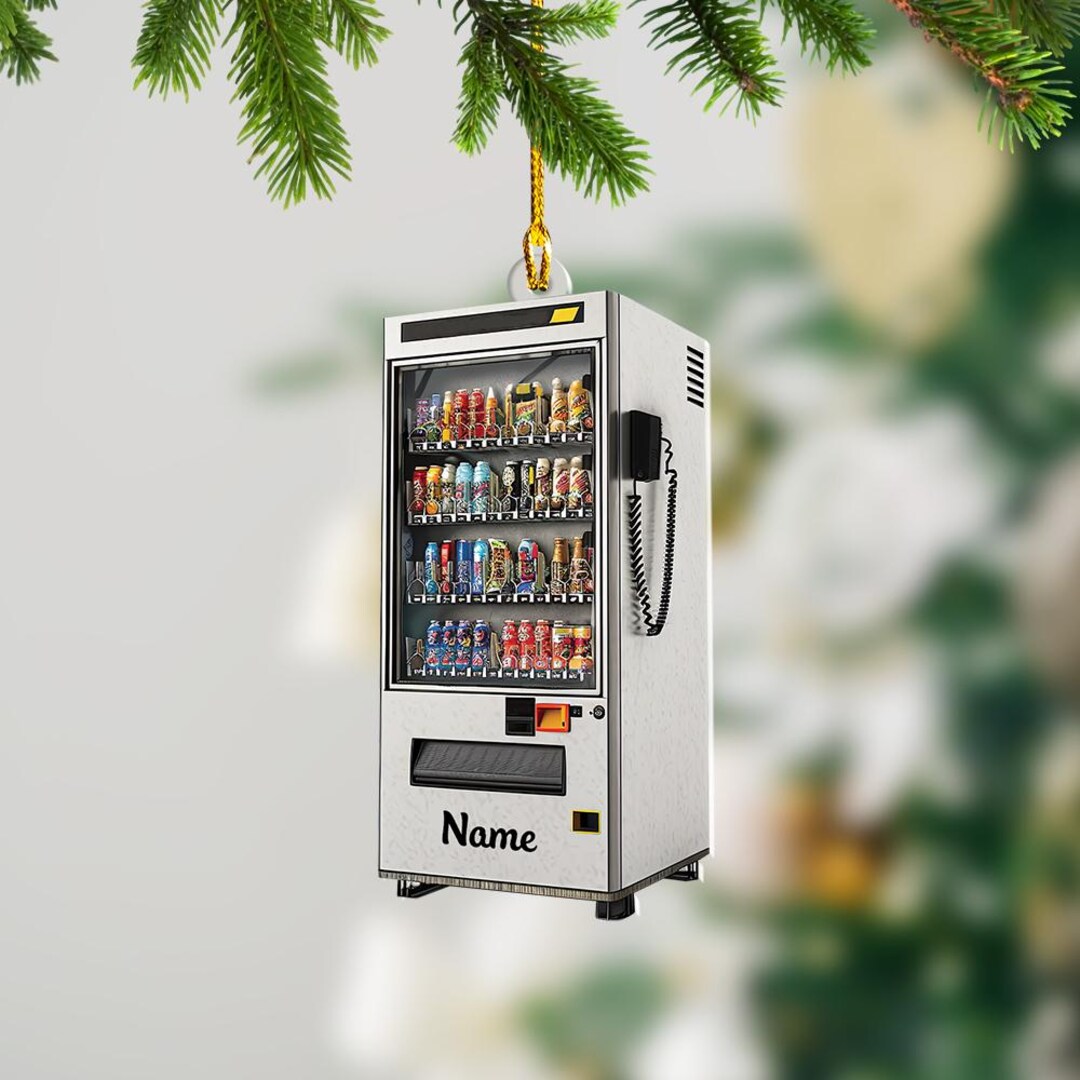 Vending Machine Christmas Ornament, Xmas Tree Decor, Vending Machine ...