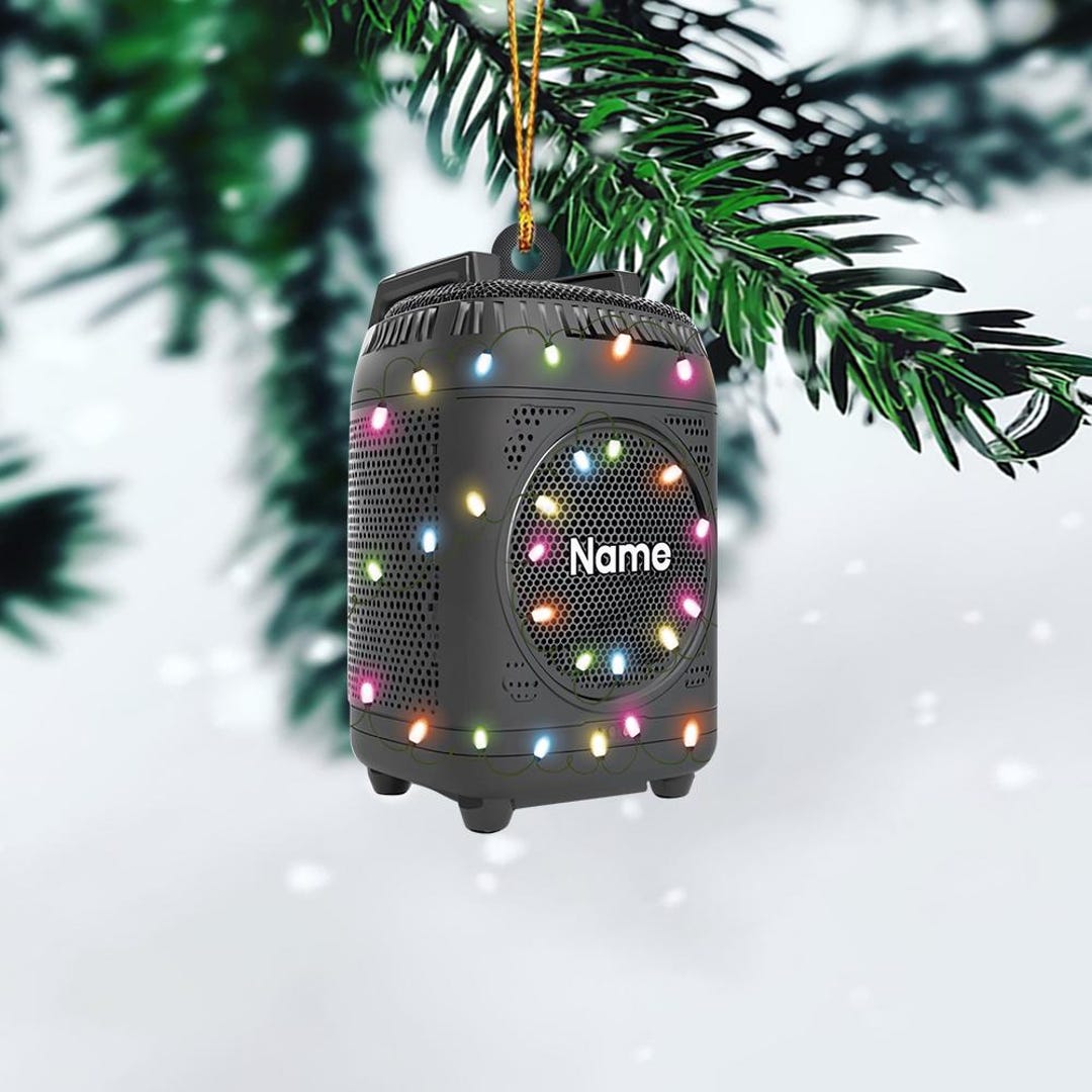 Personalized Portable Speaker Christmas Ornament, Music Speaker ...