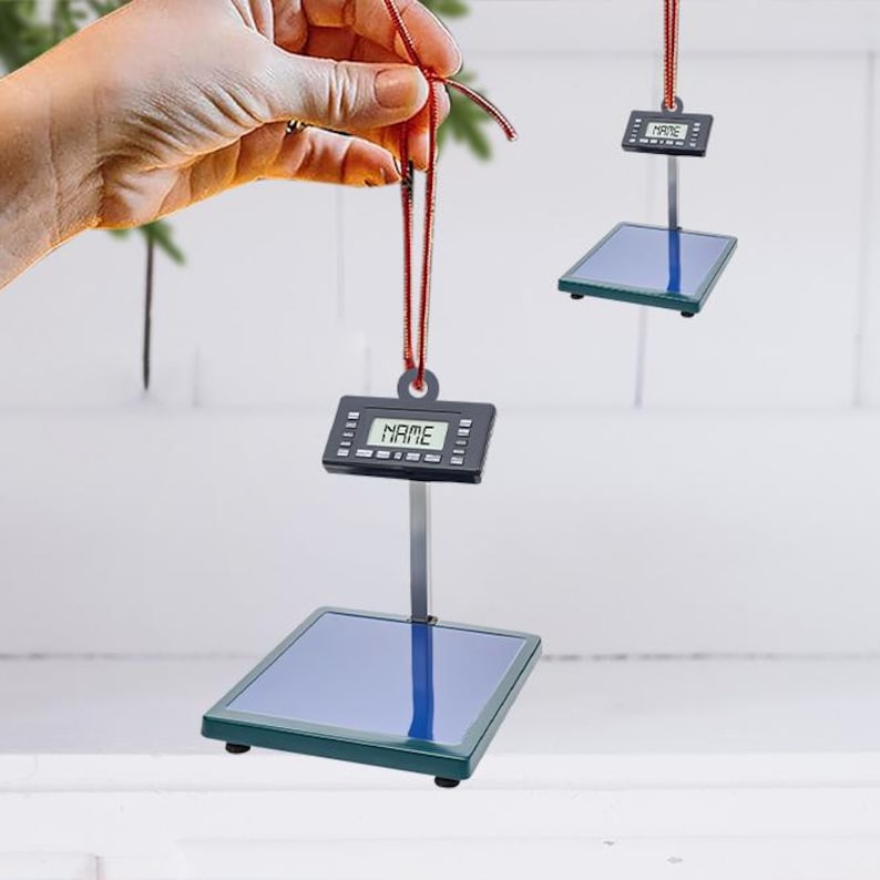 Personalized Digital Weighing Scales Christmas Ornament, Kitchen Scales ...