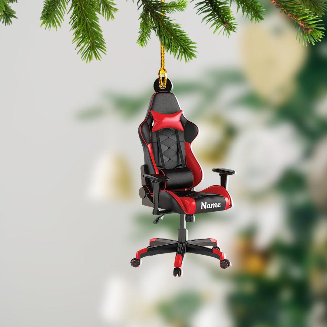 Personalized Gaming Chair Christmas Ornament, Xmas Tree Decor, Ornament ...