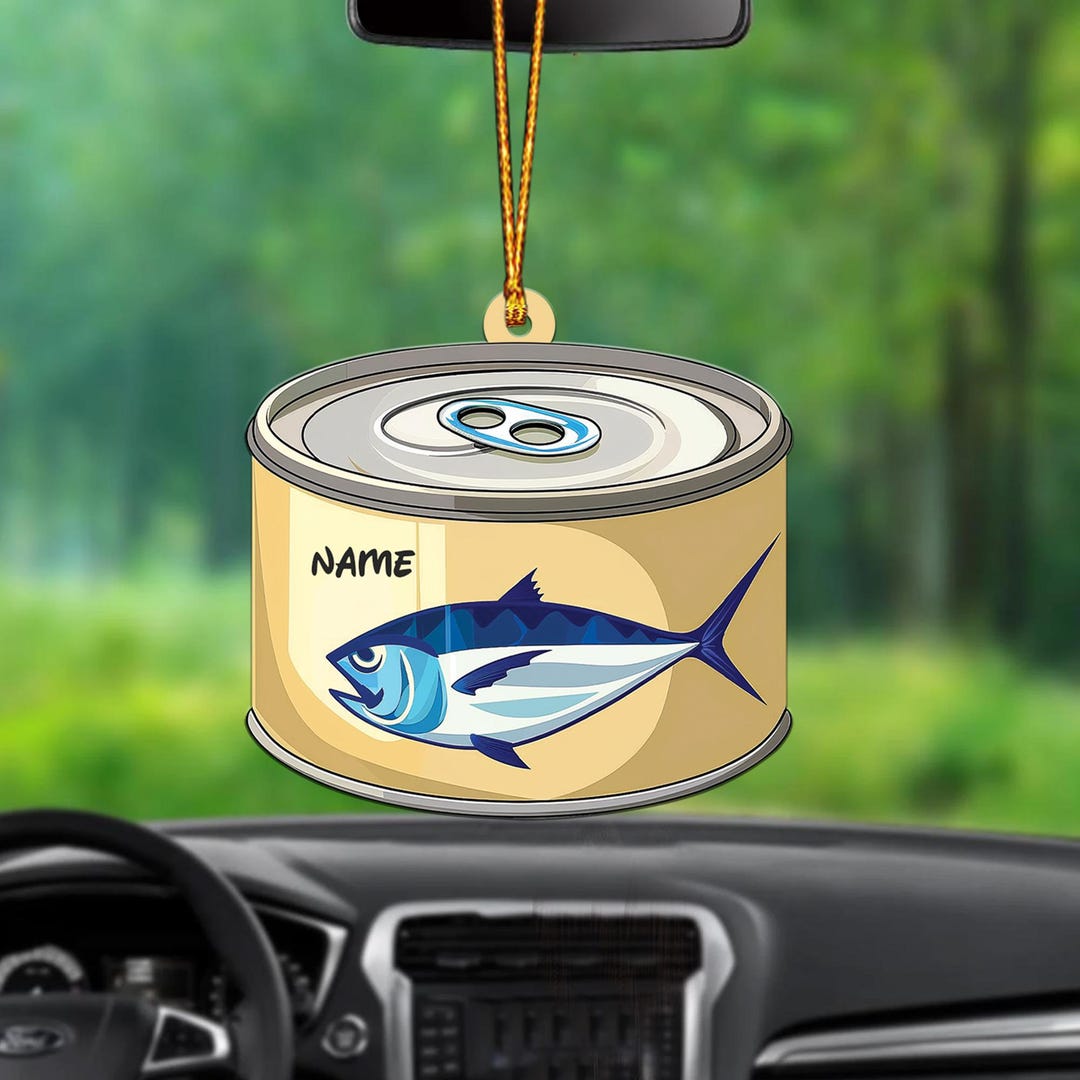 Personalized 2D Flat Canned Food Ornament, Funny Tuna Canned Food ...