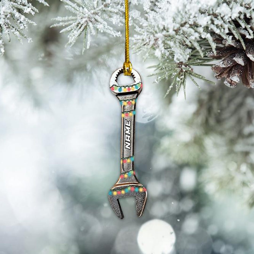 Personalized Wrench Christmas Ornament, Plumber Christmas Ornament ...