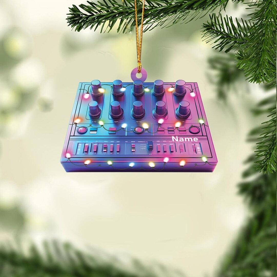 Personalized DJ Mixer Ornament, Equalizer Christmas Ornament, Dj Player ...