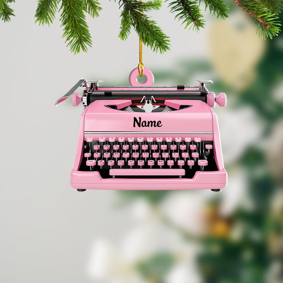 Typewriter Christmas Ornament, Christmas Tree Decor, Loved Typewriter ...