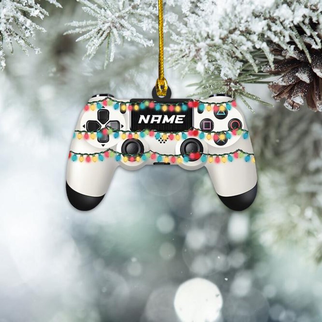 Personalized Gaming Controller Ornament, Video Game Christmas Ornament ...