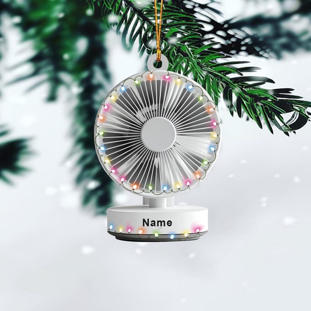 Personalized Electric Fan Christmas Ornament, Standing Fan Ornament ...