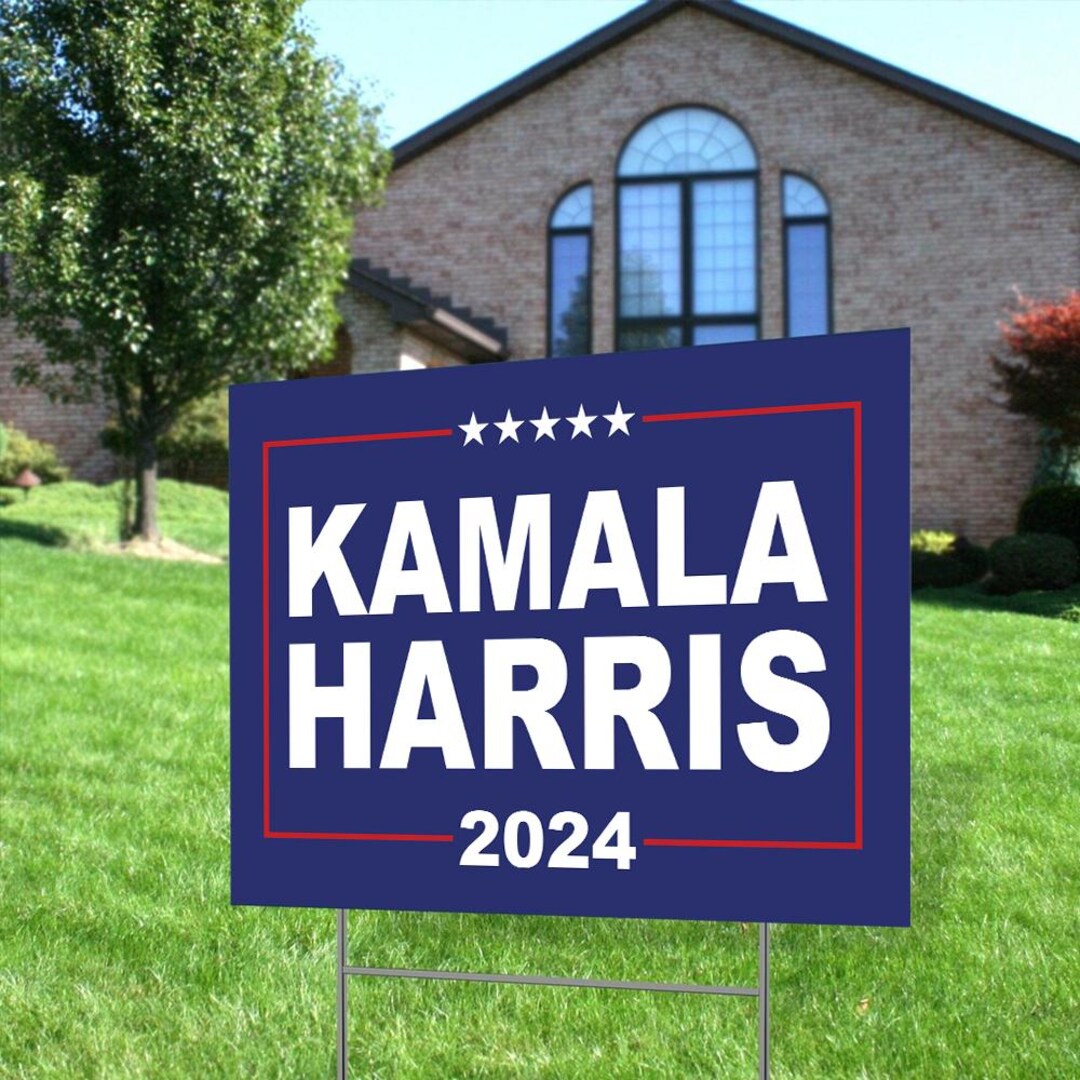 Kamala Harris 2024 Yard Sign, Kamala Harris for President Yard Sign ...