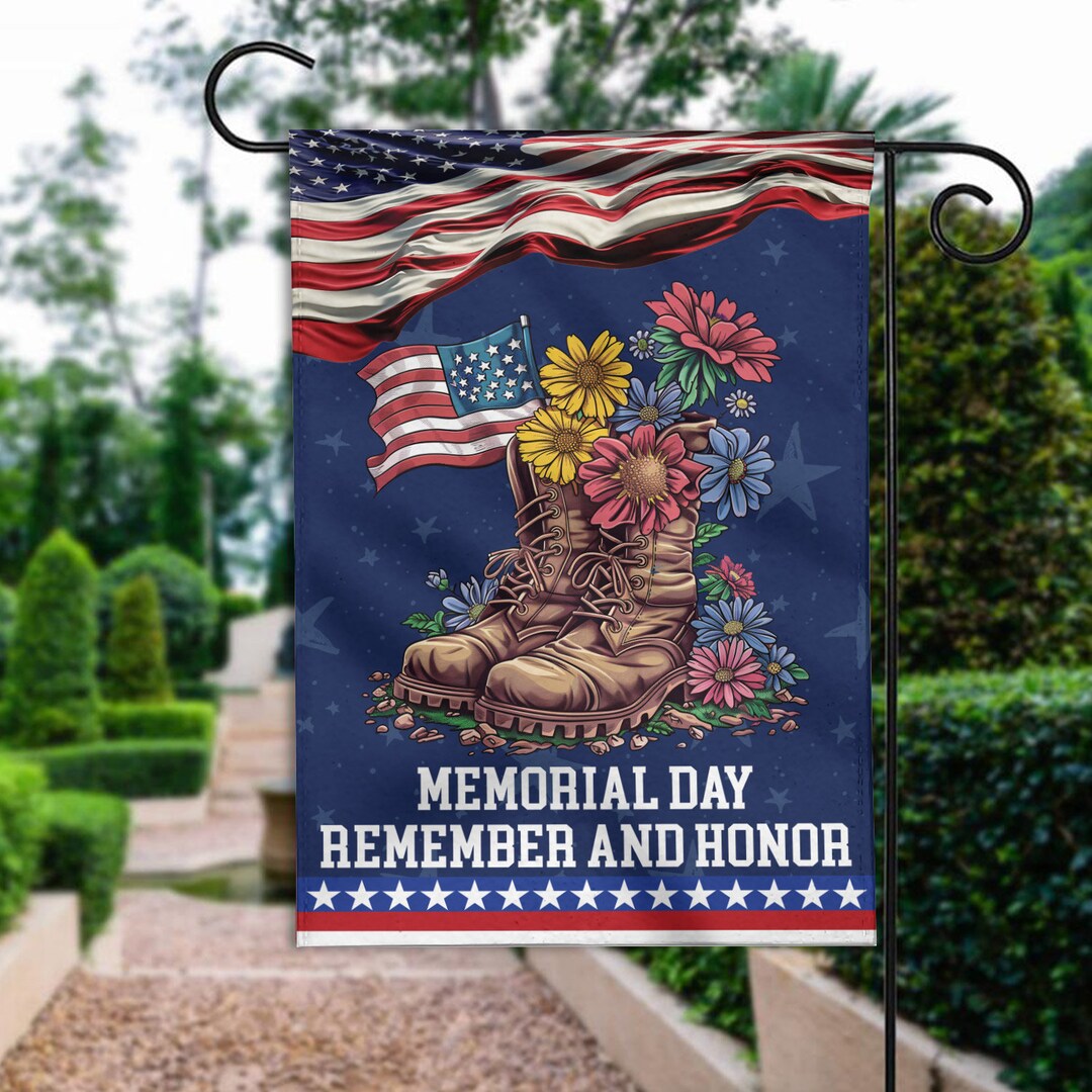Memorial Day Double-sided Flag, Remember and Honor Flag, Celebrating ...
