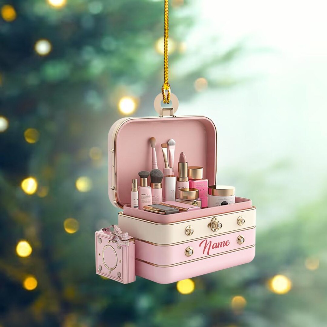 Personalized Cosmetics Storage Box Christmas Ornament, Cosmetic ...