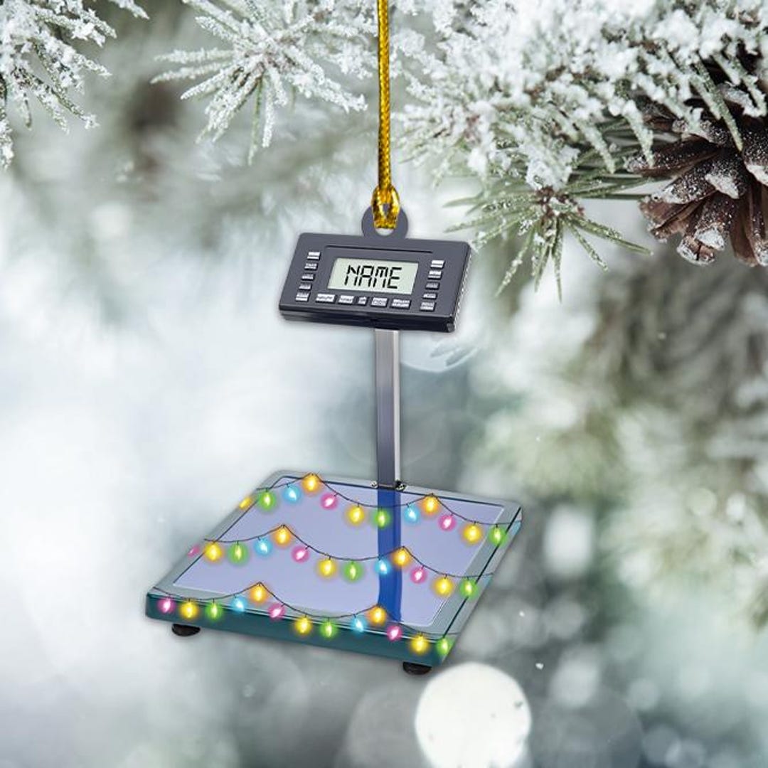 Personalized Digital Weighing Scales Christmas Ornament, Kitchen Scales ...