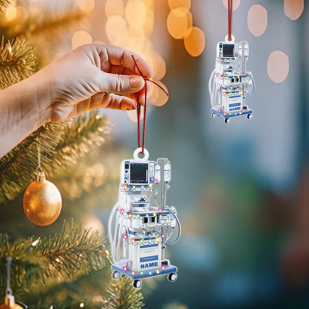 Personalized Anesthesia Machine Ornament, General Surgery Christmas ...