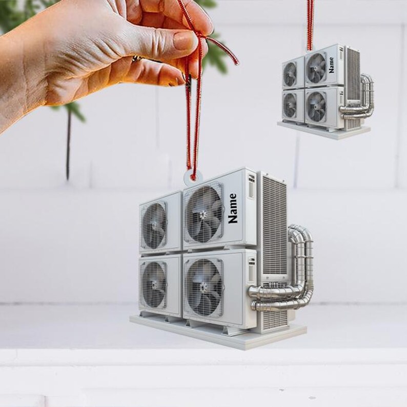 Personalized Air Conditioner System Ornament, Air Conditioner Christmas ...