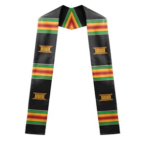Personalized Kente Graduation Stole, African American Graduation Sash ...