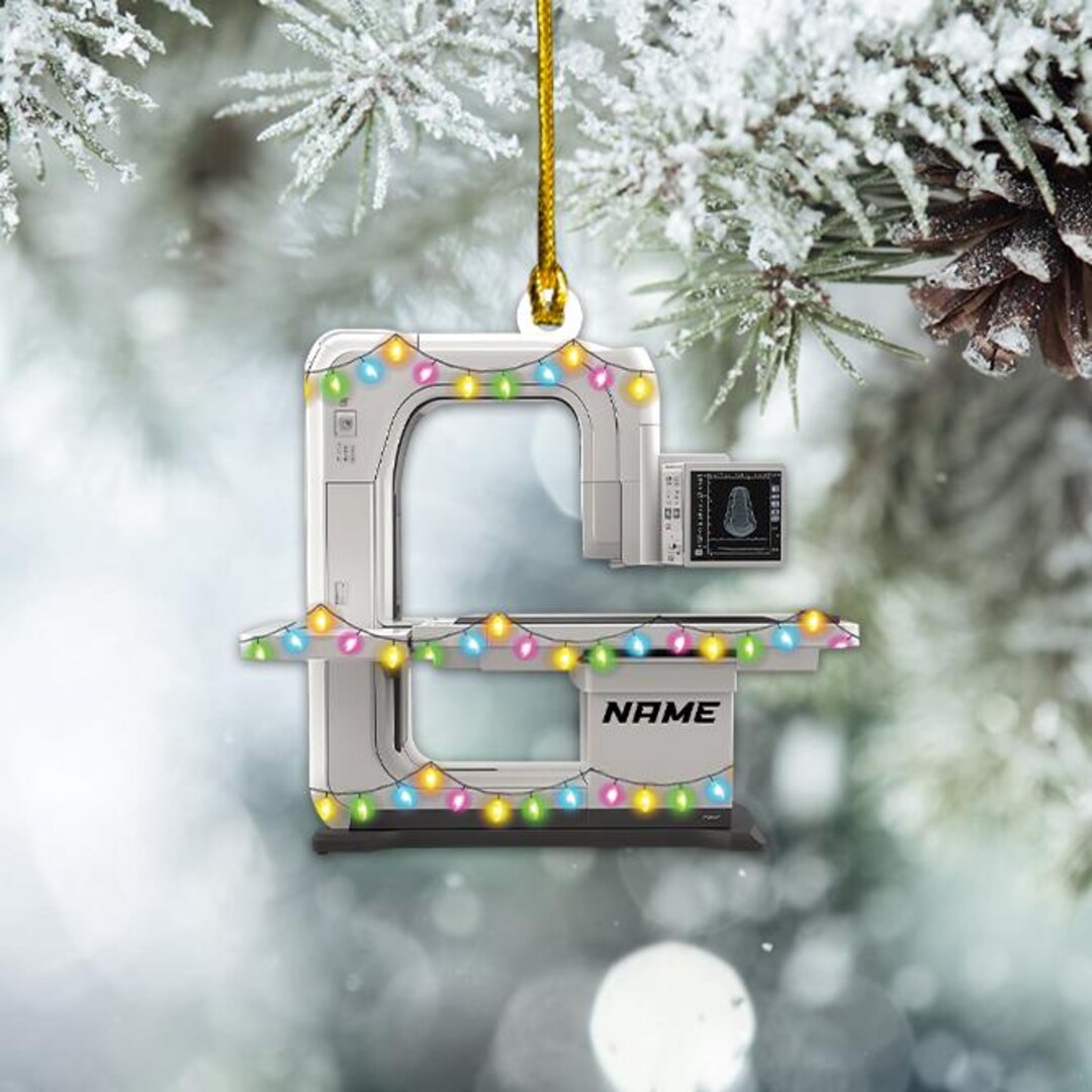 Personalized Xray Scan Machine Ornament, Radiologist Christmas Ornament ...