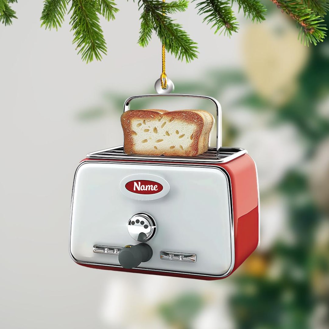 Bread Toaster Christmas Light Ornament, Christmas Tree Decor, Loved ...