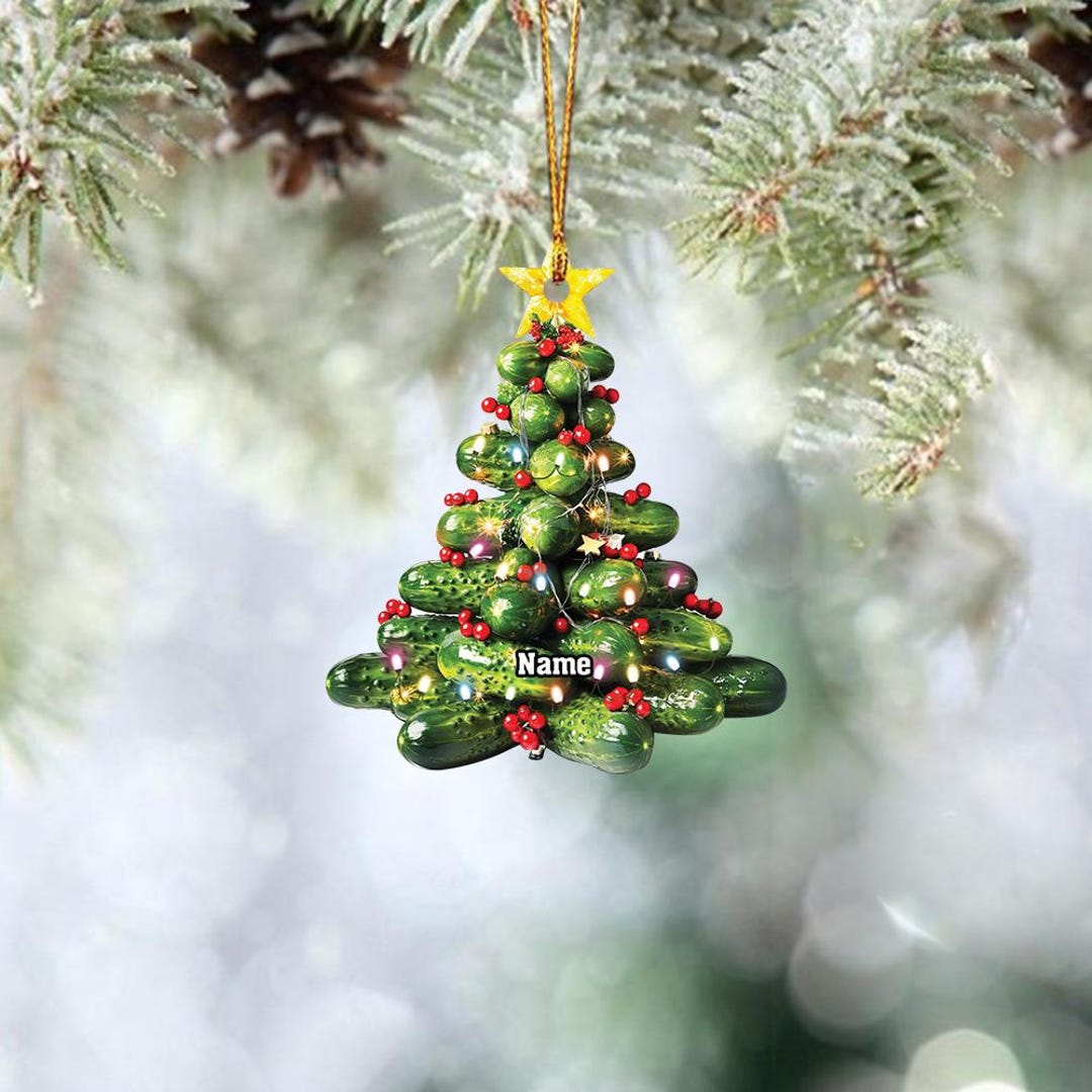 Personalized Pickles Ornament, Pickles Christmas Ornament, Pickles ...