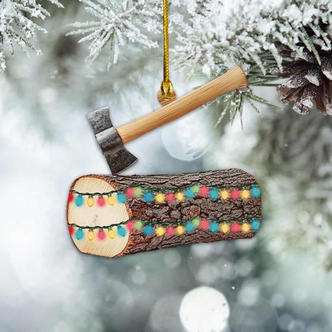 Personalized Axe Christmas Ornament, Arborist Christmas Ornament Gift ...