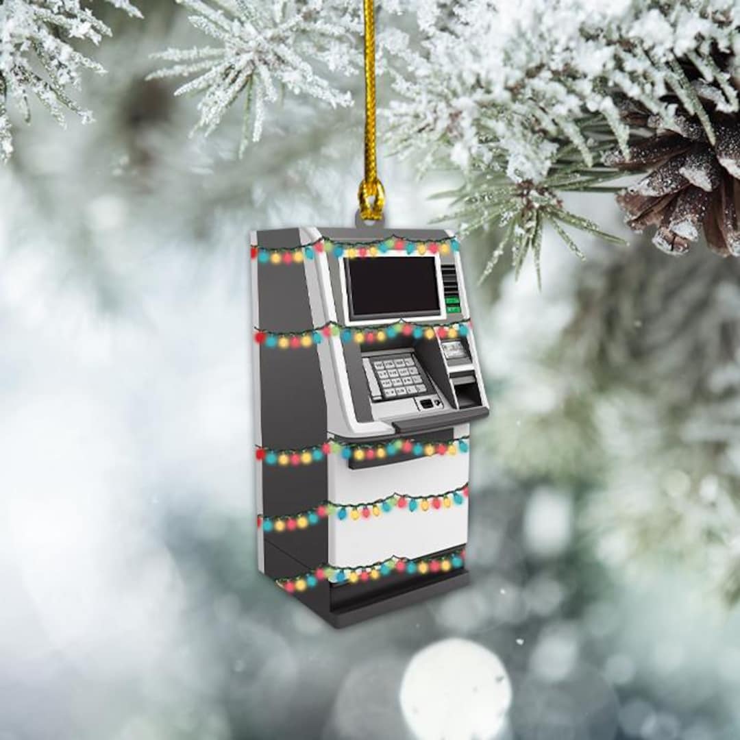 Personalized ATM Ornament, ATM Christmas Ornament, Banker Ornament Gift ...