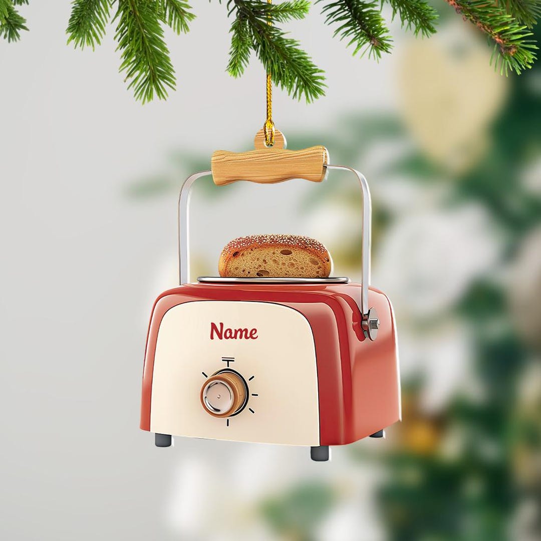 Bread Toaster Christmas Light Ornament, Christmas Tree Decor, Loved ...