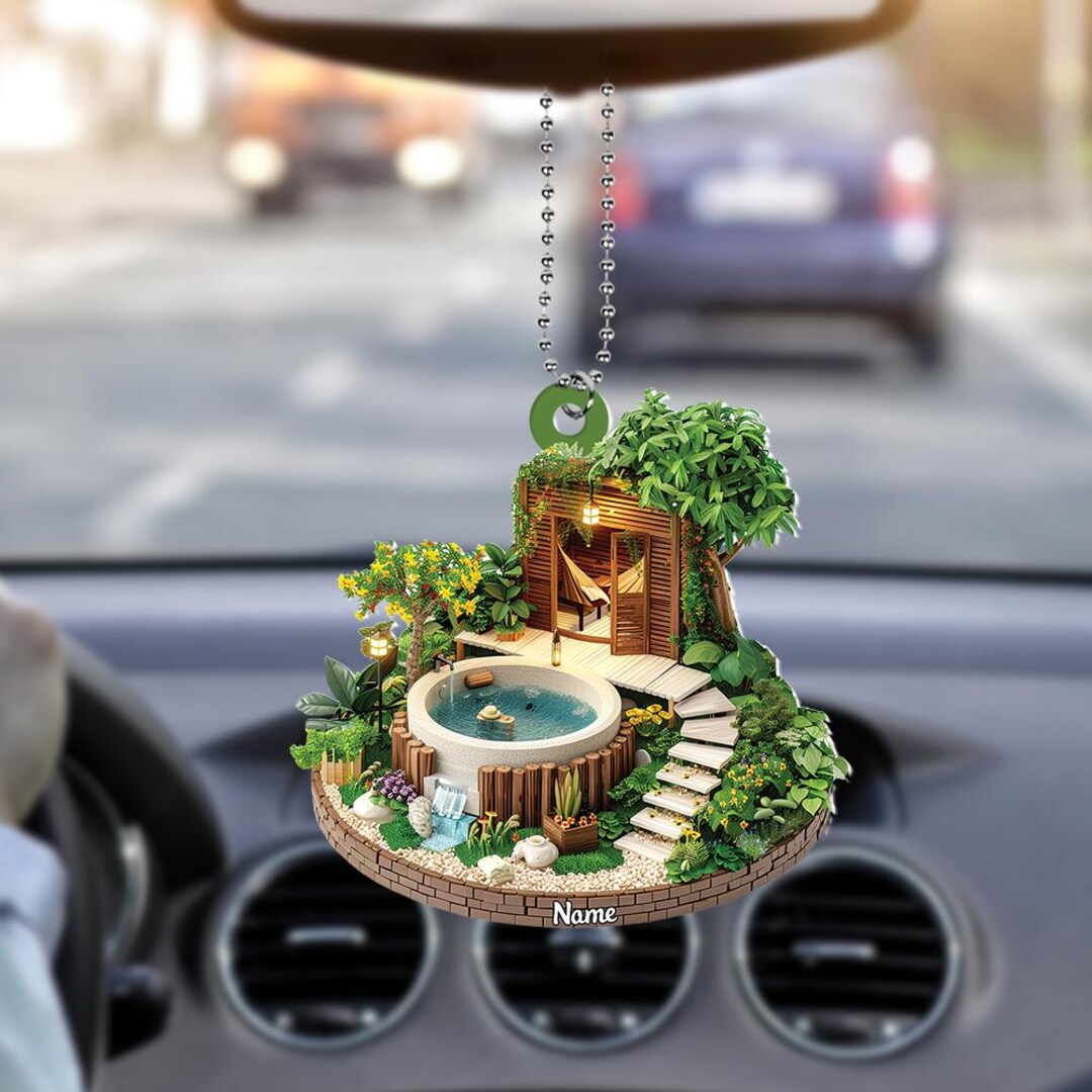 Personalized Jacuzzi Ornament, Spa 2D Flat Christmas Ornament, Hot Tub ...