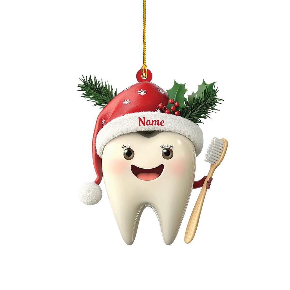 Tooth Christmas Ornament, Dentist Gift, Dental Office, Dental Clinic ...