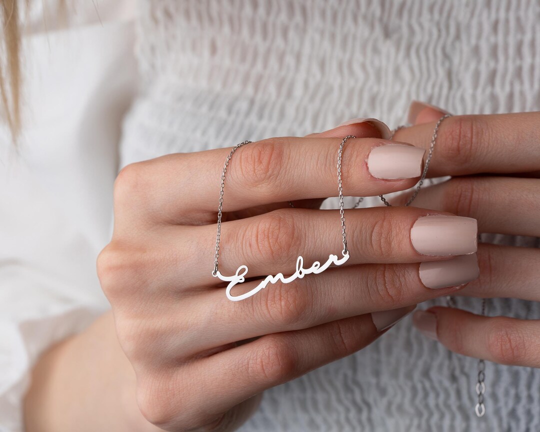 Custom Signature Necklace, Name Necklace for Women, Signature Jewelry ...