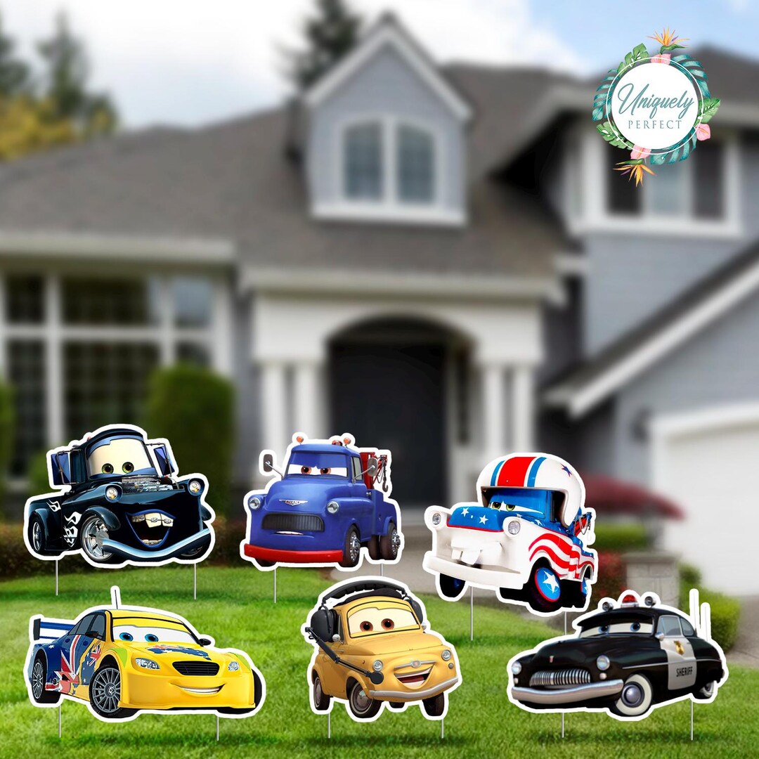 Lightning Mcqueen, Frankie Boost, Mator Tow Truck, Grem, Francesco and ...