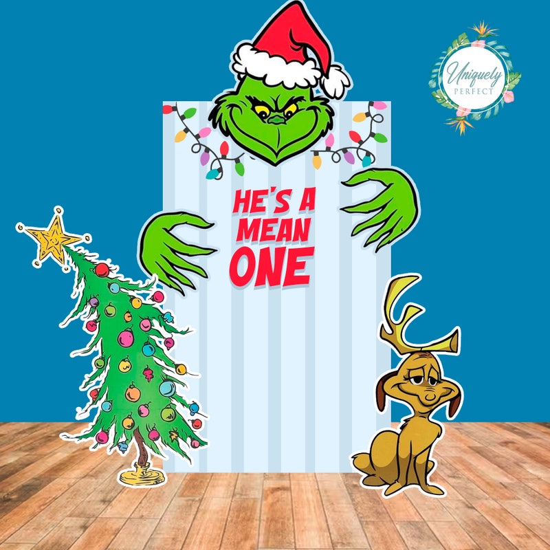 Grinch Backdrop - Etsy
