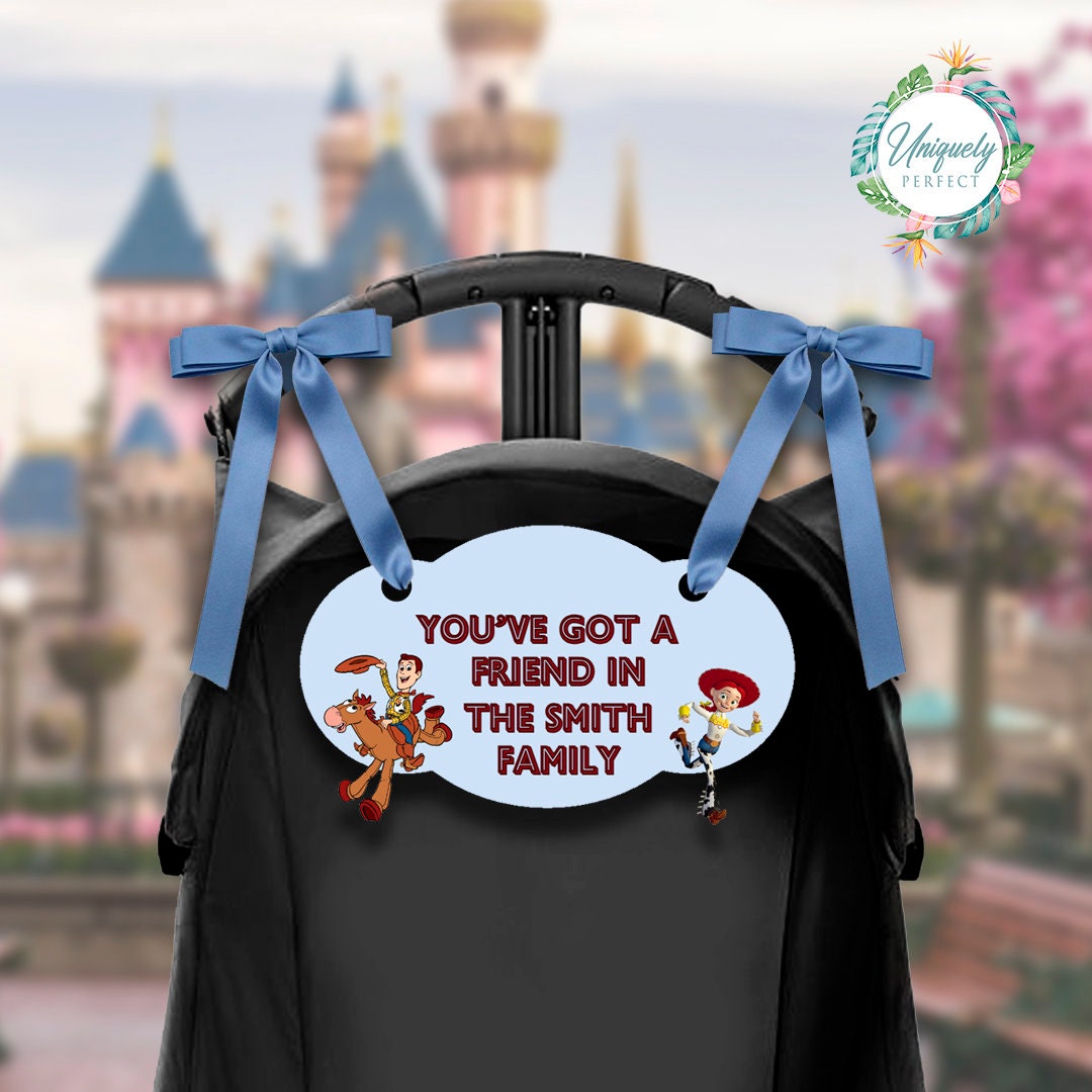 Personalized Disneys Toy Story Stroller Tag, Disney Tags for Strollers ...