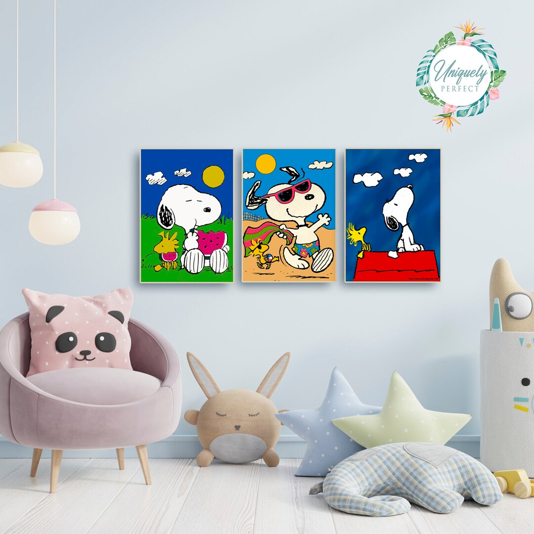 Snoopy Acrylic Art, Loving the Springtime With Snoopy, Summer Loving ...