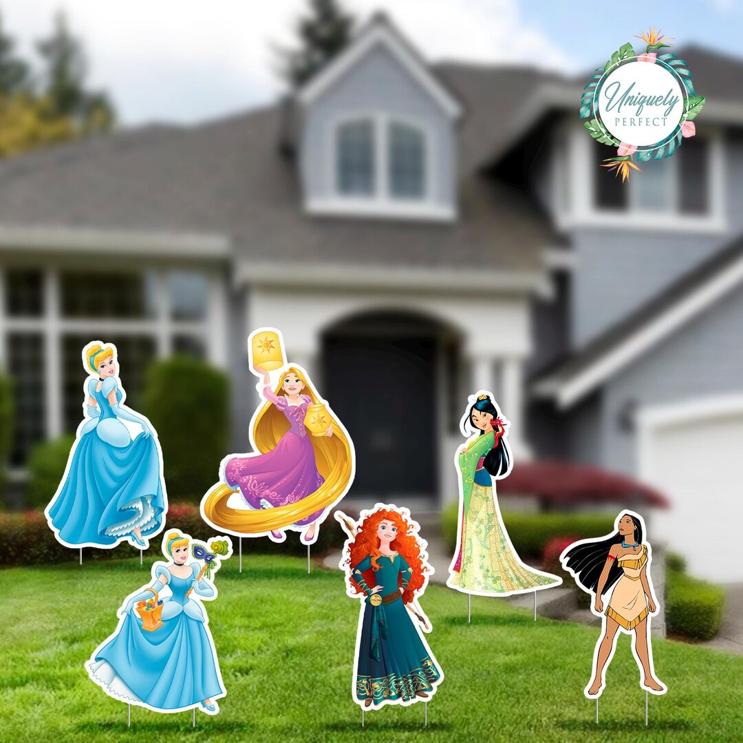 Disney Princesses Yard Cutouts, Magical Disney Princess Yard Cutouts ...