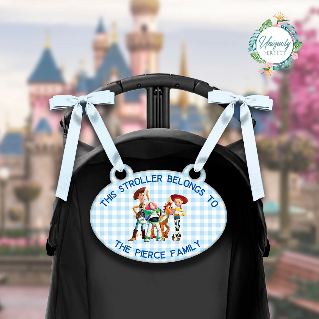 Personalized Disneys Toy Story Stroller Tag, Disney Tags for Strollers ...