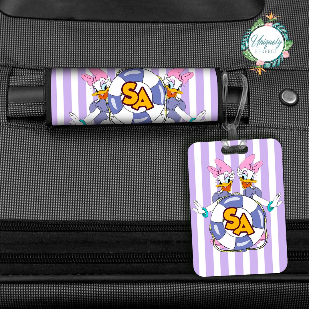 Personalized Disney's Daisy Luggage Finder and Tag Set, Suitcase Handle ...