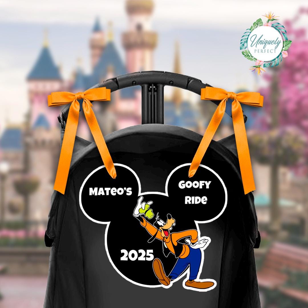 Personalized 2025 Goofy Tag for Strollers, Wagons, or Wheelchairs ...
