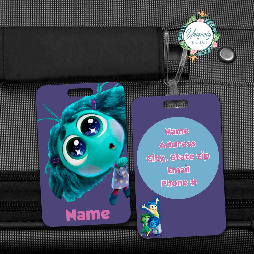 Envy From Inside Out Personalized Backpack and Luggage Tag, Inside Out ...
