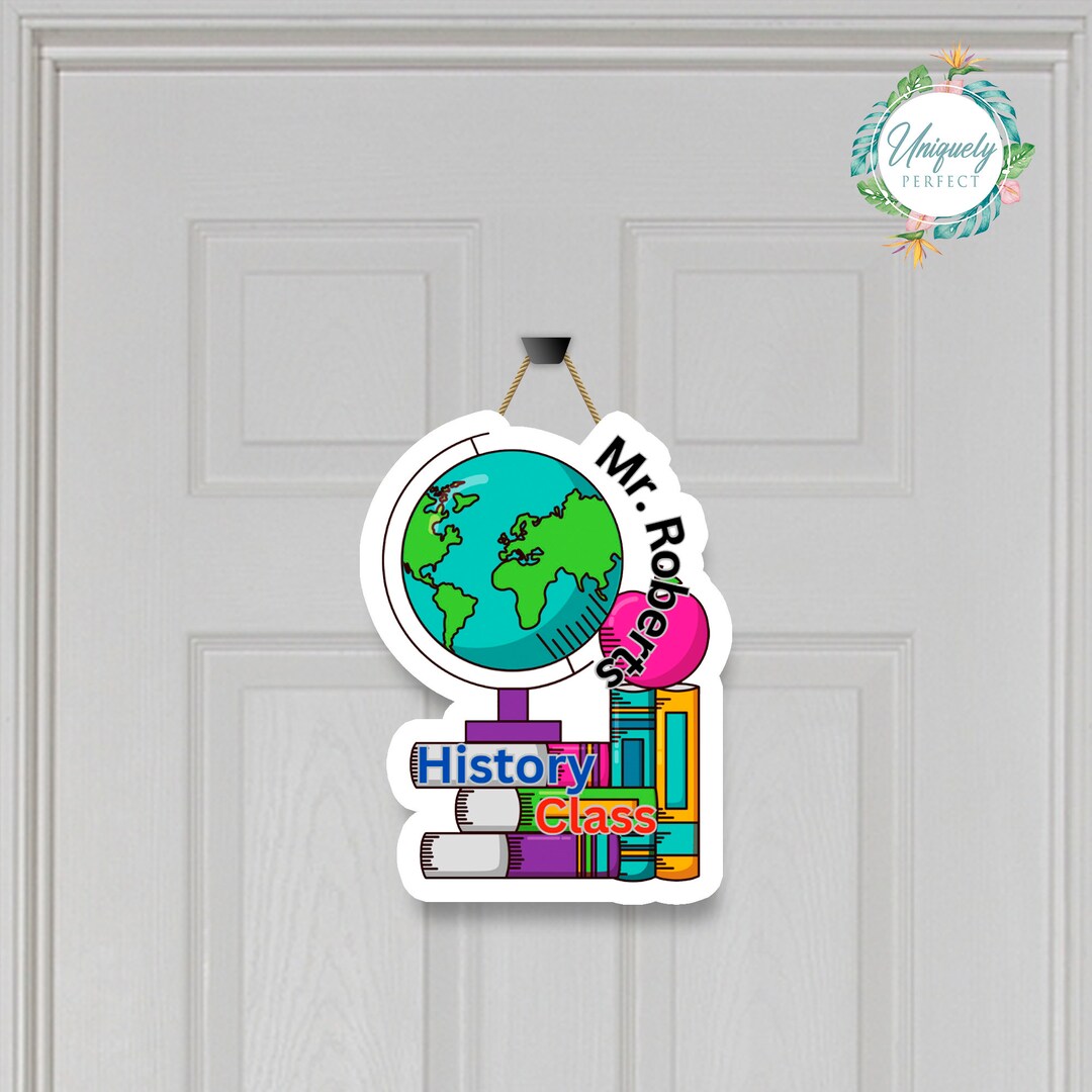 Personalized Classroom Door Sign, Personalized Teacher Door Sign, Back ...