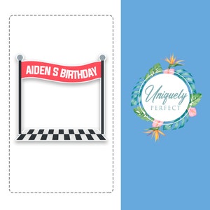 Race to the Finish F1 Themed Speed Car Coroplast Backdrop and Props for ...