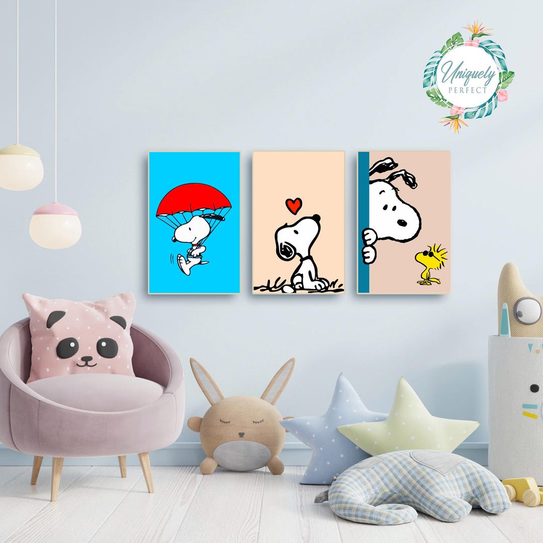 Snoopys Parachute, Love, and Friendship Adventures Acrylic Art ...