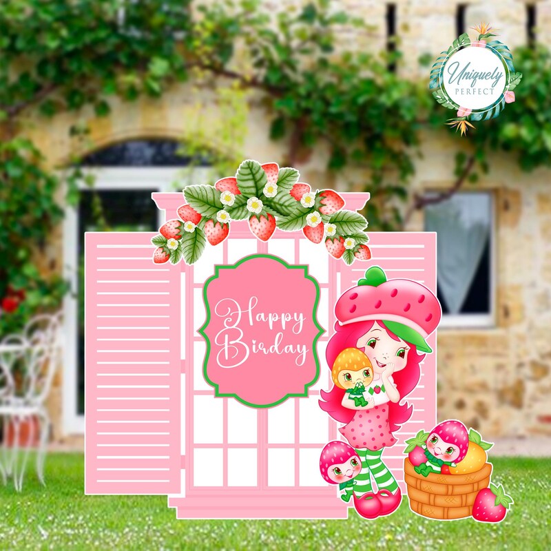 Strawberry Shortcake Backdrop - Etsy