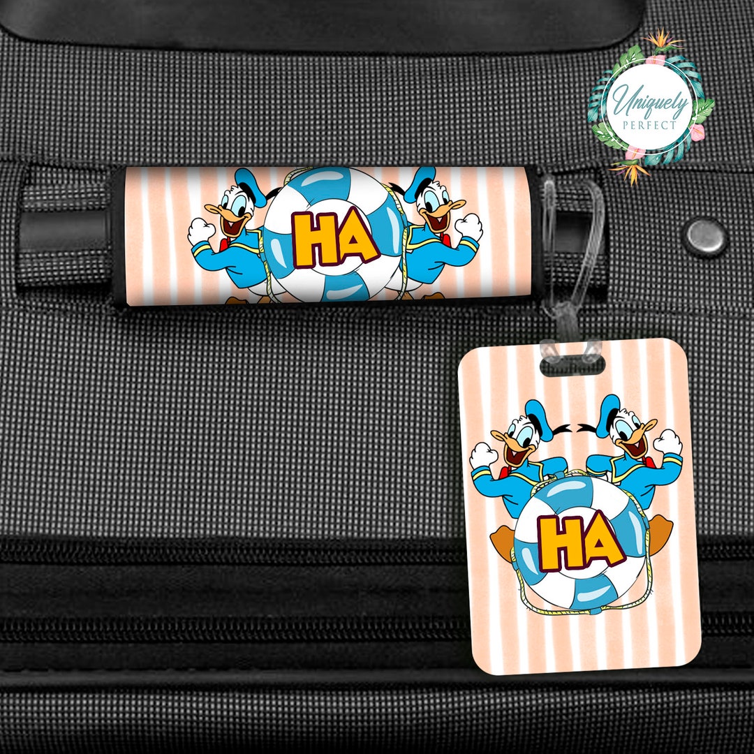 Personalized Donald Duck Luggage Finder and Tag Set, Disney Suitcase ...