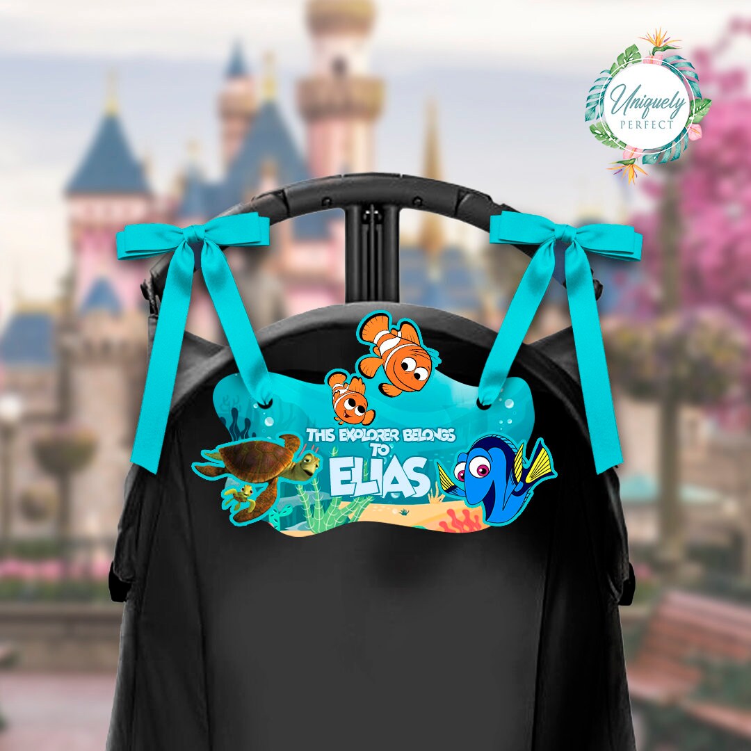 Under the Sea Finding Nemo Stroller Tags for Disney Magic, Nemo and ...