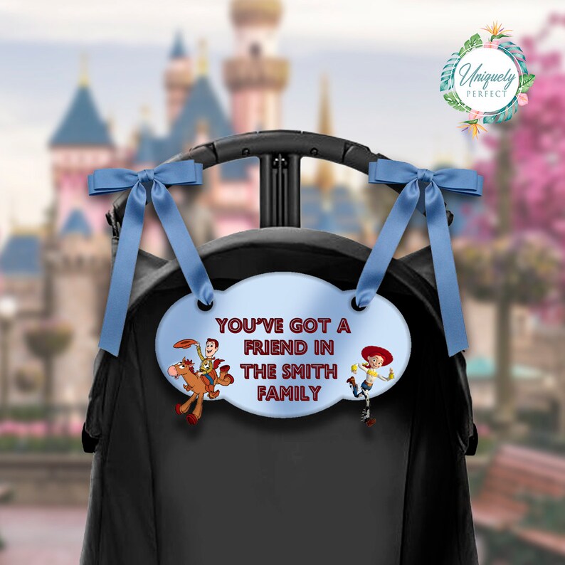 Personalized Disneys Toy Story Stroller Tag, Disney Tags for Strollers ...